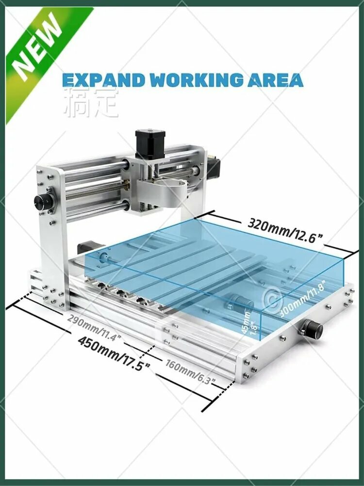 Комплект ЧПУ 3018, совместим с расширения оси Y до 3040, фрезерными станками 3018 MAX и 3020