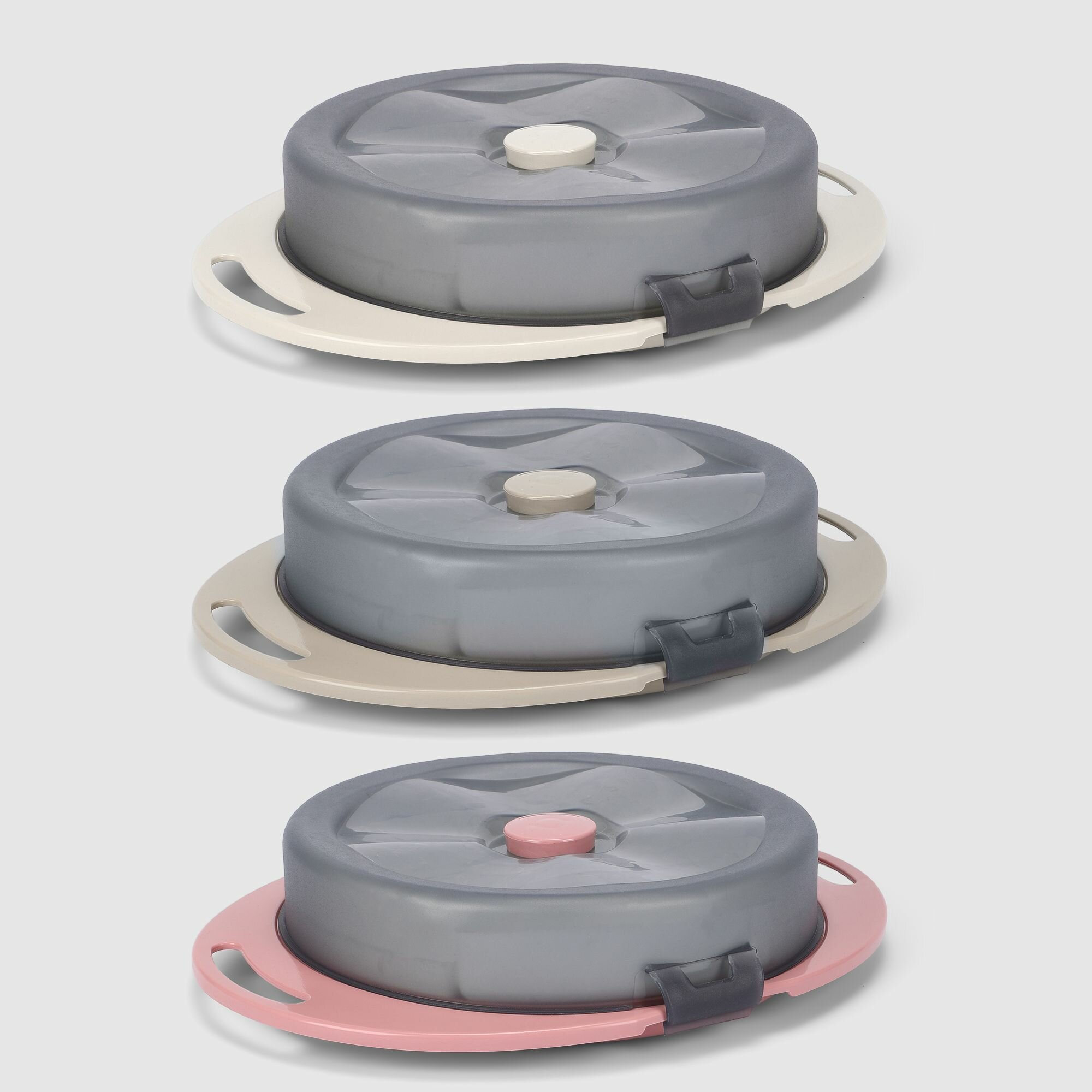 Ланчбокс Urve Plastik круглый, контейнер для хранения продуктов