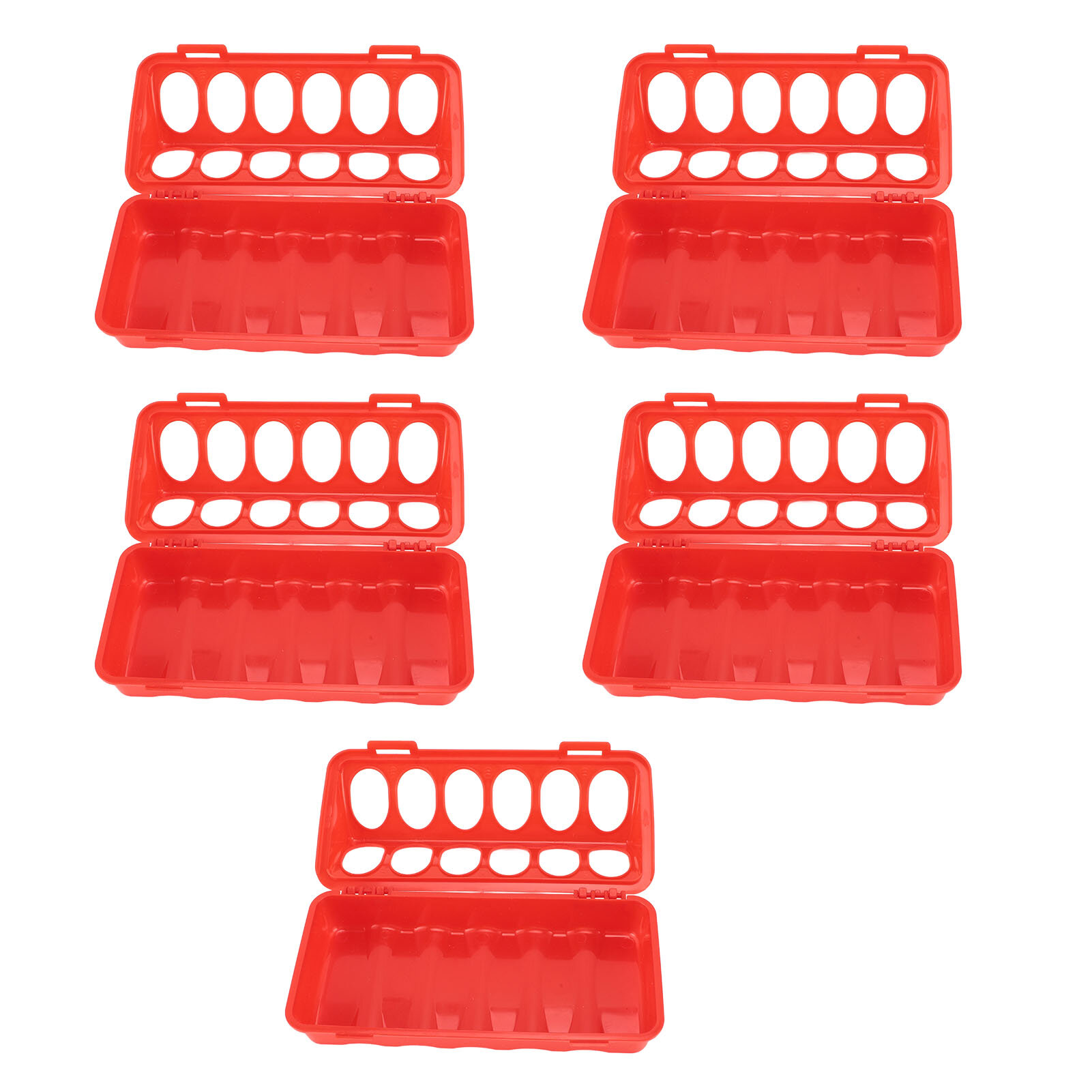 5pcs Flip Top Pigeon Feeder Anti Spill Feeding Tray No Waste Mess Small Poultry with Holes for Birds