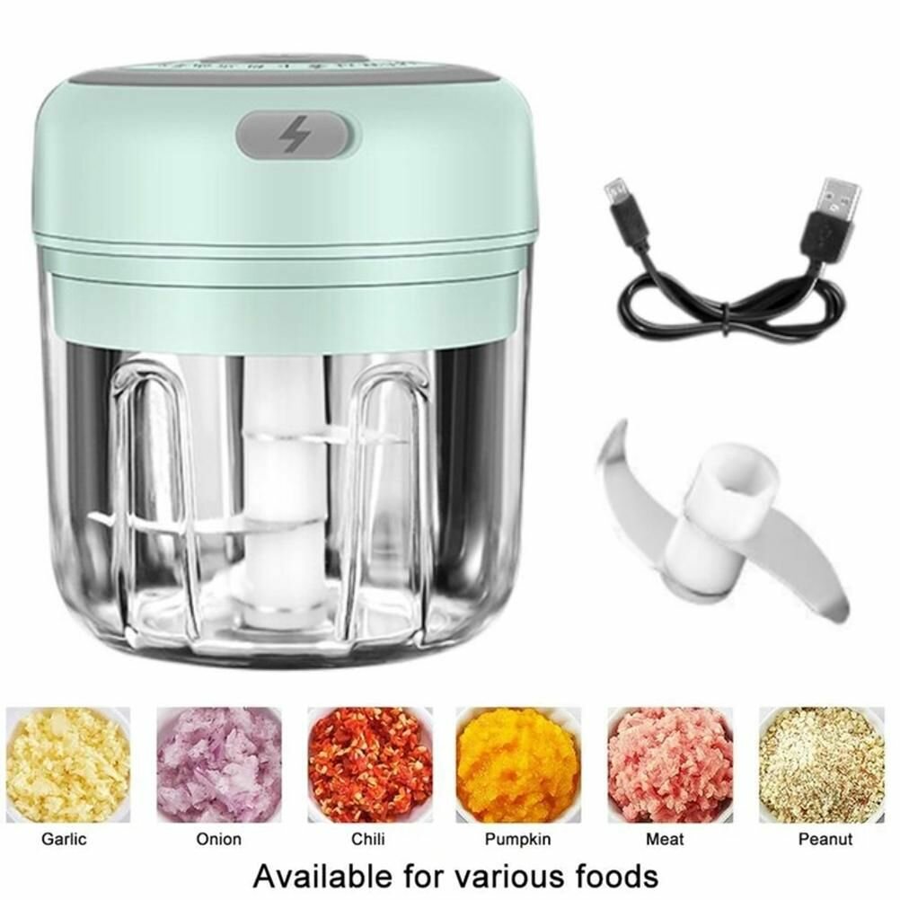 Беспроводная электрическая машина для чеснока, мини-измельчитель для чеснока, овощей, измельчитель, дробилка, пресс для мяса, фруктов, лука
