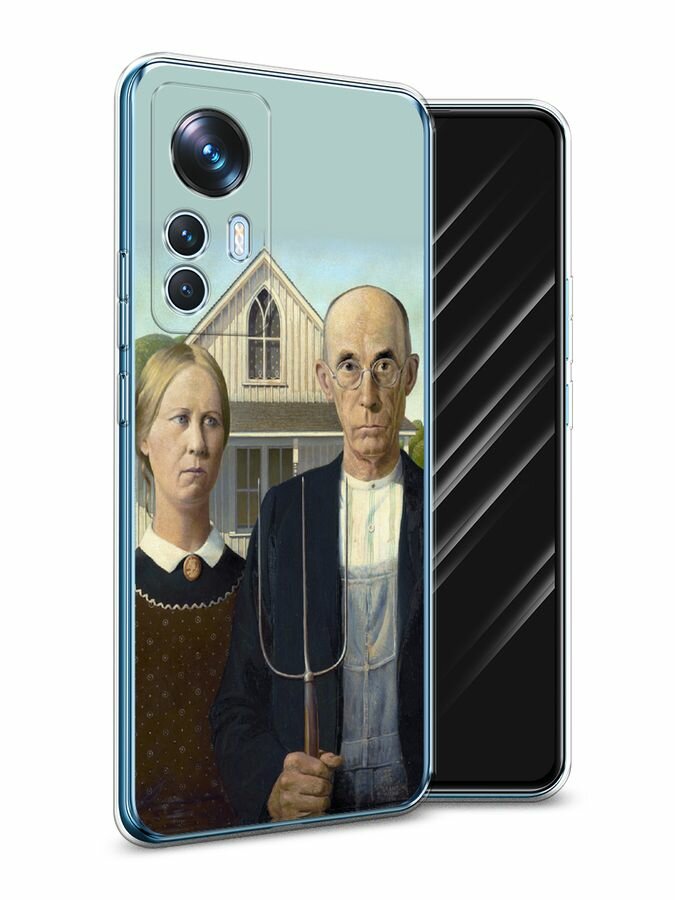 Чехол на Xiaomi 12T/12T Pro / Сяоми 12T/12T Про с принтом Американская готика