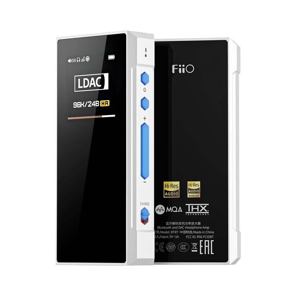 FiiO BTR7 с усилителем MQA, USB DAC DSD256, QCC5124 для наушников Bluetooth 5.1 с двойным выходом