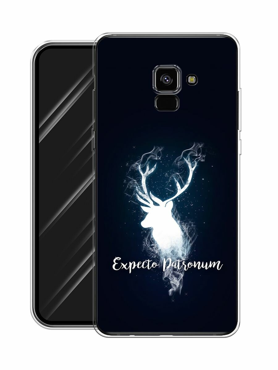 Чехол на Samsung Galaxy A8 + / Самсунг Галакси А8 Плюс 2018 с принтом Expecto Patronum — фото 1