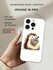 Чехол на Apple iPhone 16 Pro / Айфон 16 Про с принтом "Еж кофеман"