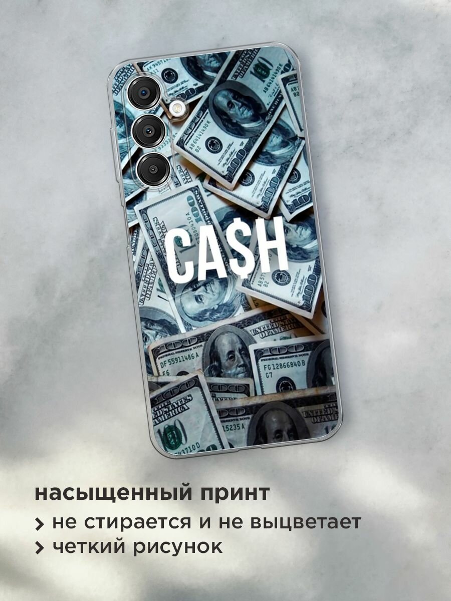 Силиконовый чехол на Samsung Galaxy A16 / Самсунг А16 с принтом "Cash" — фото 1