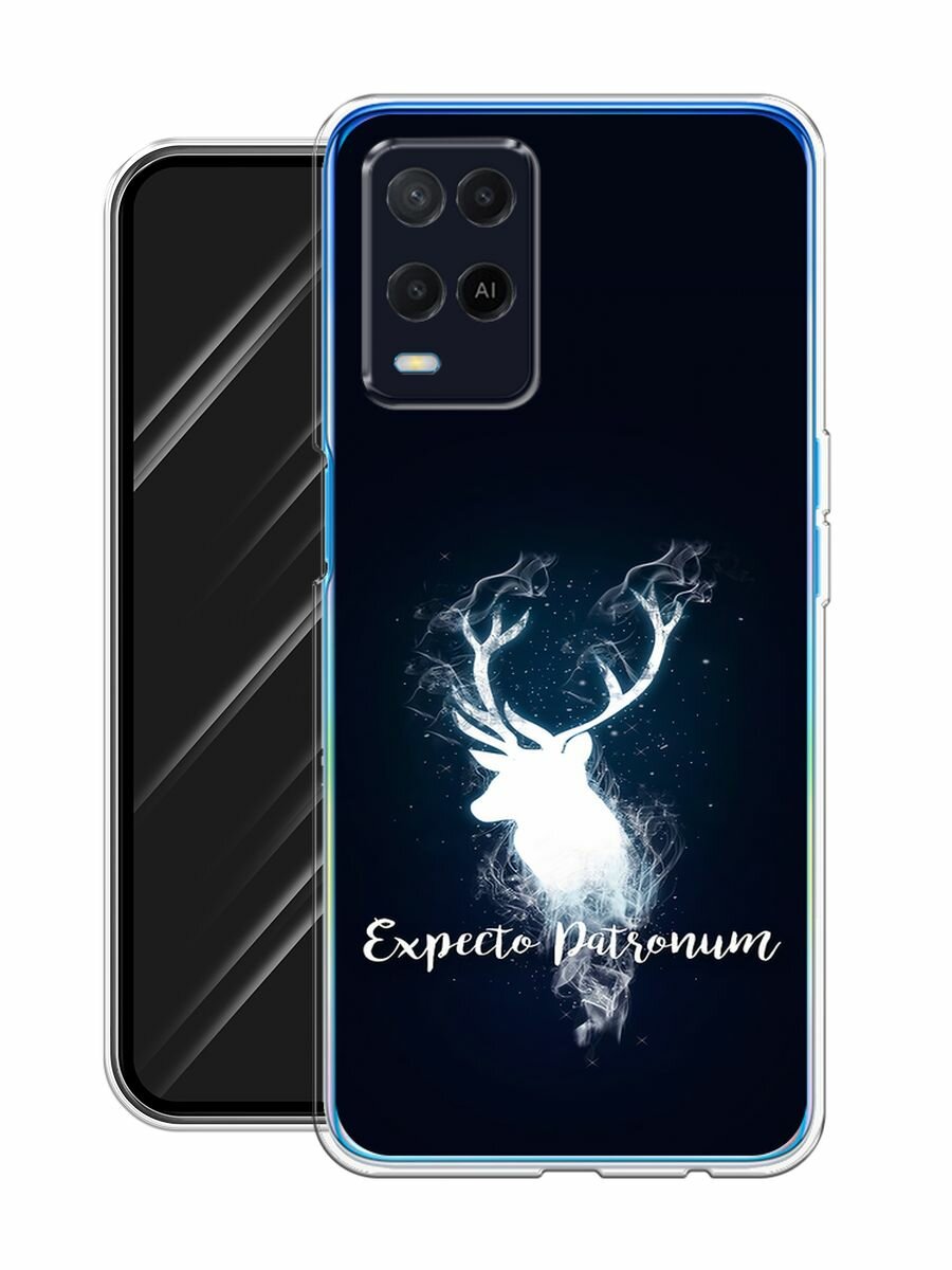 Силиконовый чехол на Oppo A54 / Оппо A54 с принтом Expecto Patronum — фото 1