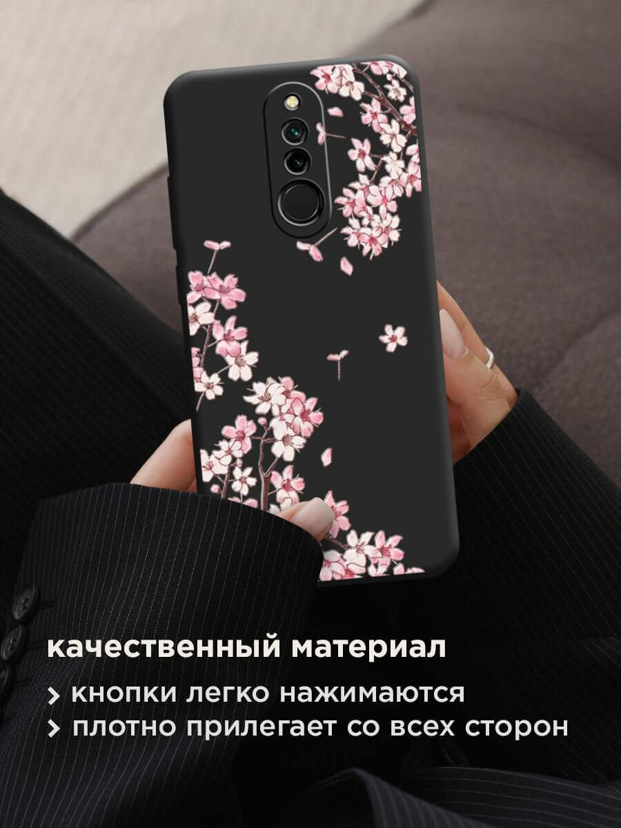 Чехол на Xiaomi Redmi 8 / Редми 8 с принтом "Ветви сакуры 5" — фото 1