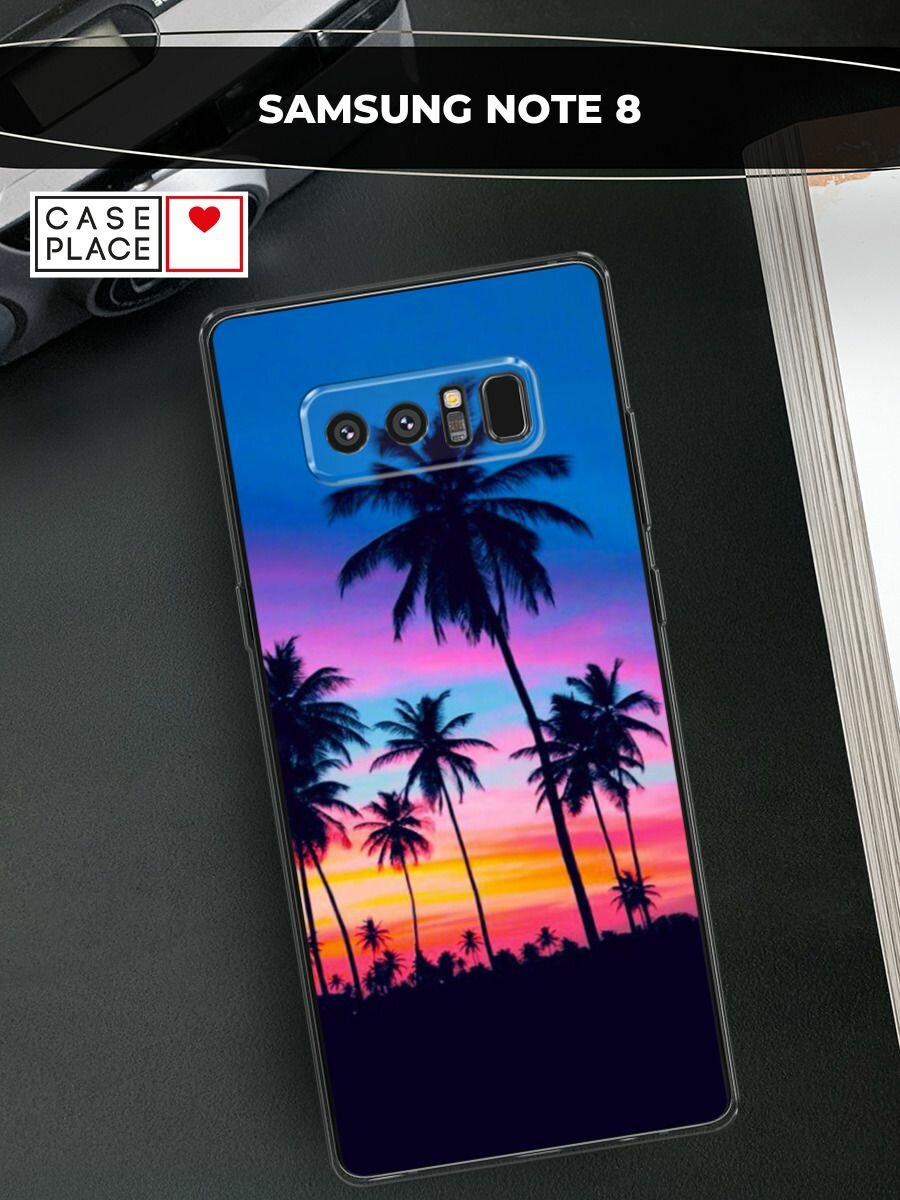 Чехол на Samsung Galaxy Note 8 / Самсунг Галакси Нот 8 с принтом "Закат 5"