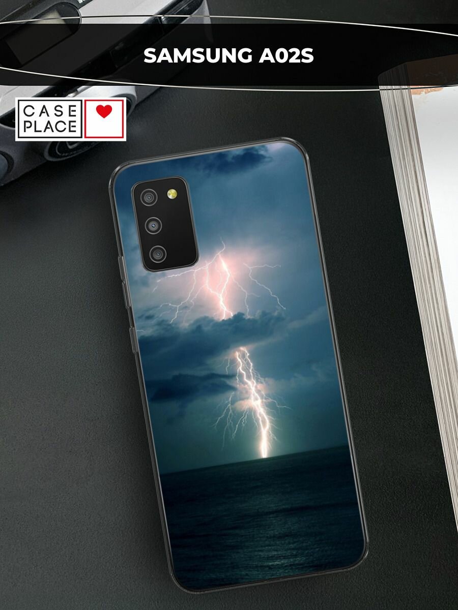 Чехол на Samsung Galaxy A02s / Самсунг Галакси A02s с принтом "Молния 1"
