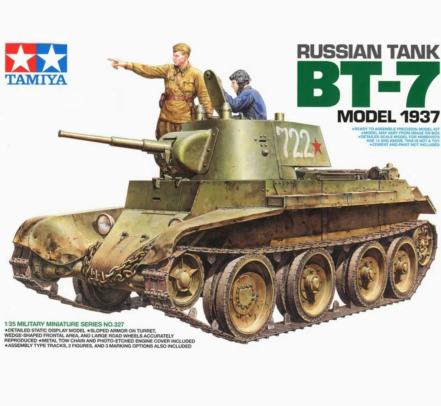 Tamiya TA35327 1/35 Российский танк БТ-7 ( BT-7) модели 1937