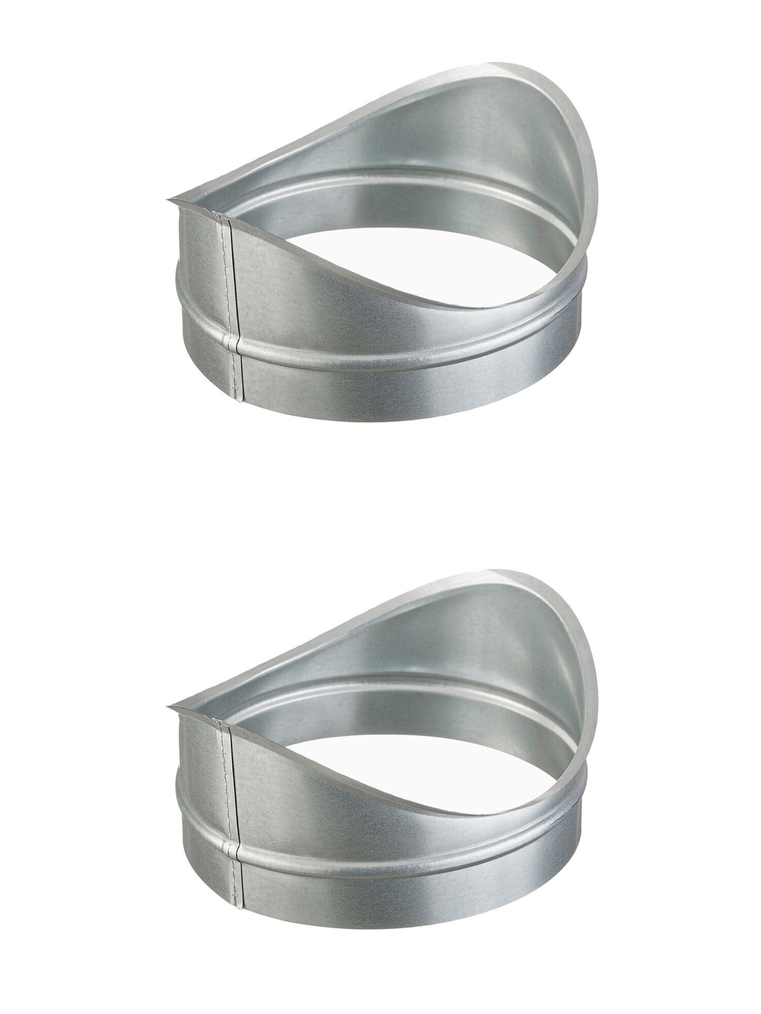 Врезка для круглых воздуховодов d250х200 мм оцинкованная (2 шт.)