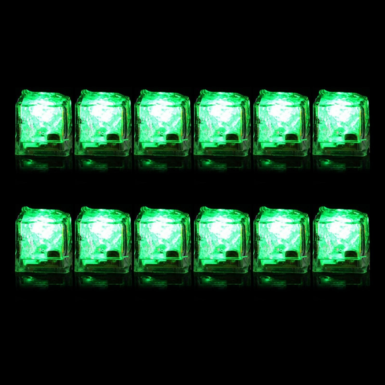 Кубики льда для напитков, барные светильники, 7 красочных светодиодных водонепроницаемых вспышек, погружная вечеринка