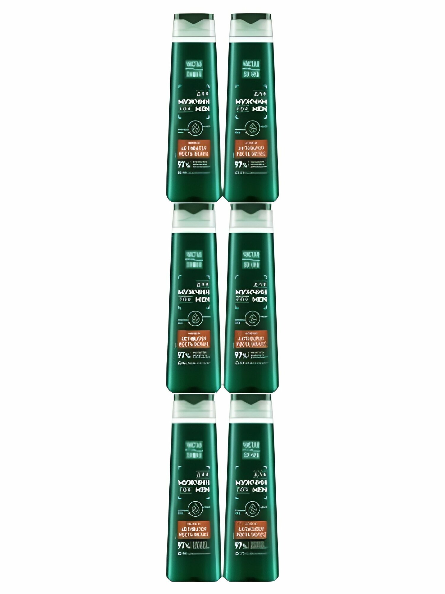 Шампунь Чистая линия For Men (для мужчин) активатор роста для всех типов волос, 400 мл, 6 шт