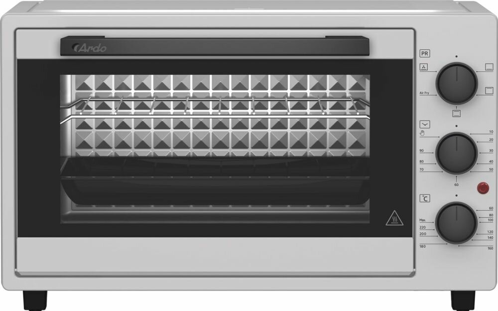 Мини-печь Ardo "MO3852AFS2", 38 л, 1500 Вт, 5 режимов, серебристый