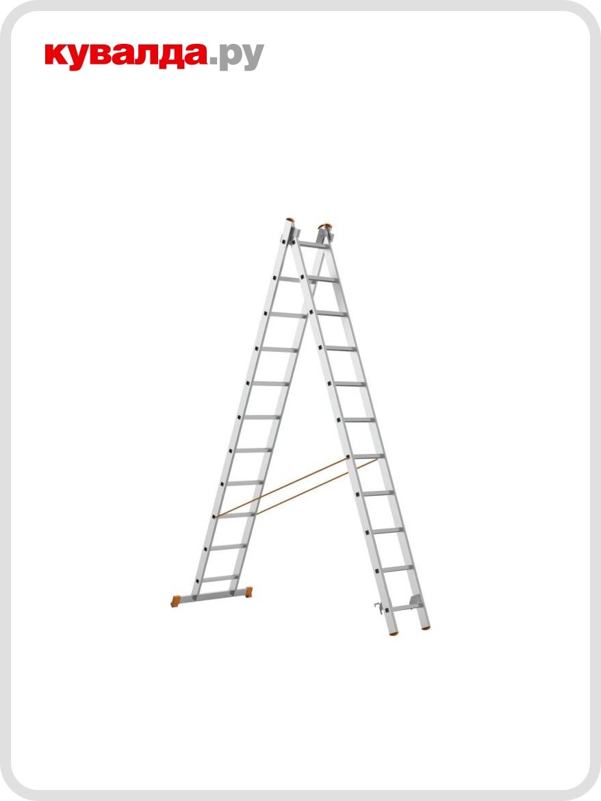 Лестница-стремянка двухсекционная Sarayli 2х11