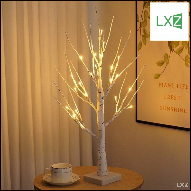 Эксклюзивное светящееся дерево 60 см оснащено 24 LED лампочками