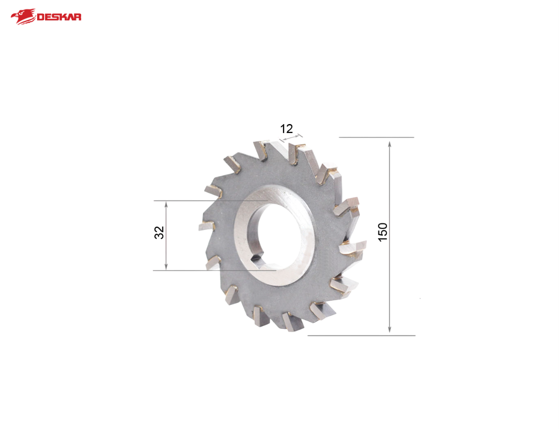 Фреза 150х12х32 диск 3-х стор (пр. з=16T) ВК10(Т5К10) Deskar