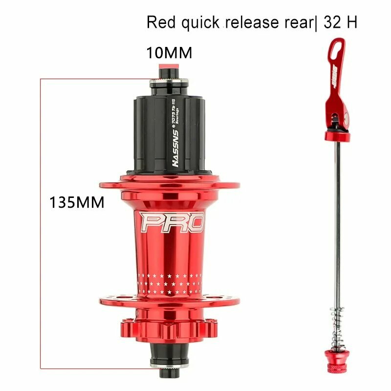 Втулка горного велосипеда HASSNS PRO7 оснащена шестизубым быстросъемным крепежным механизмом, системой быстрого освобождения с 120 щелчками и конструкцией на 32 отверстия