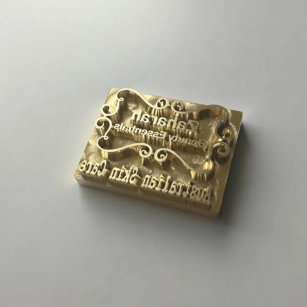 Клише для тиснения кожи, Латунный, персонализированный, 20cm