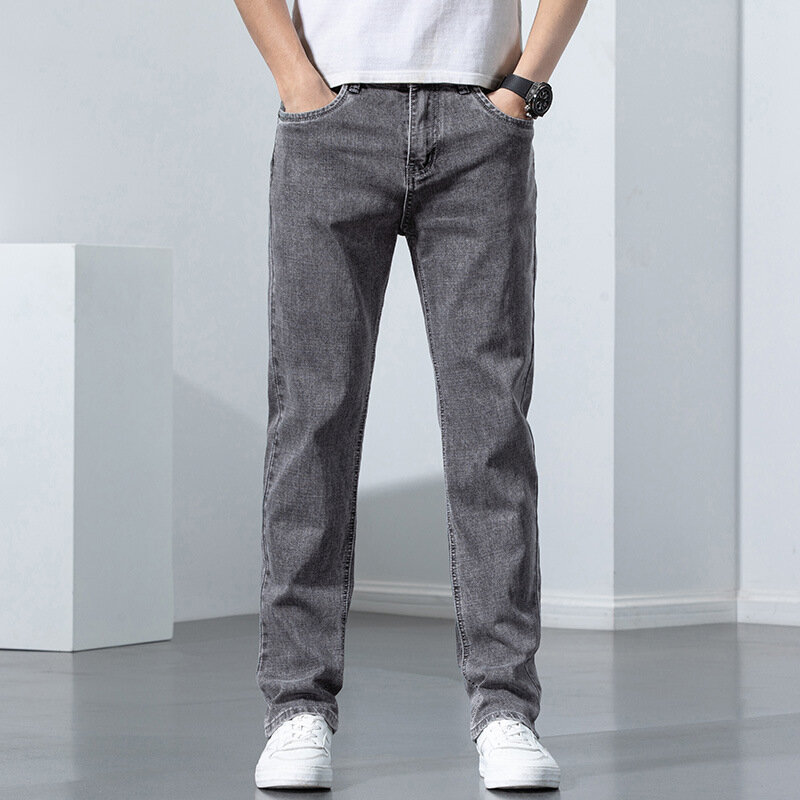 Мужские джинсы Чистый цвет / прямые B1, LI Mall талии_40