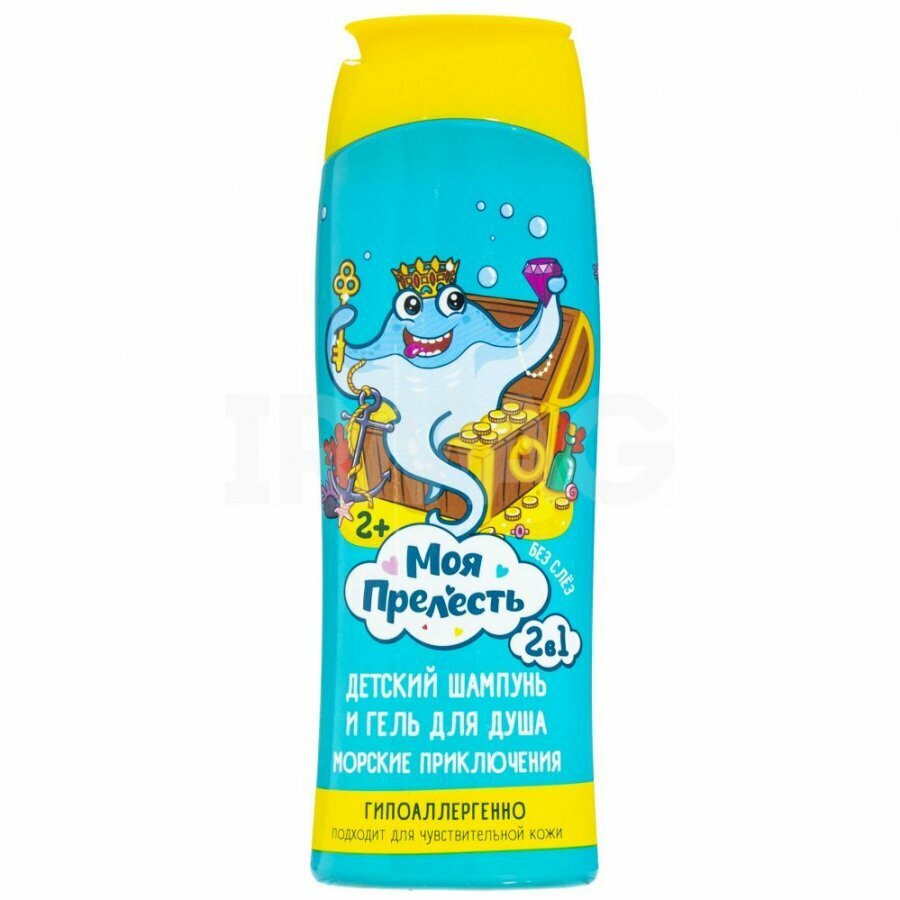 Детский шампунь-гель для душа 2в1 Моя Прелесть Морские приключения 250 мл