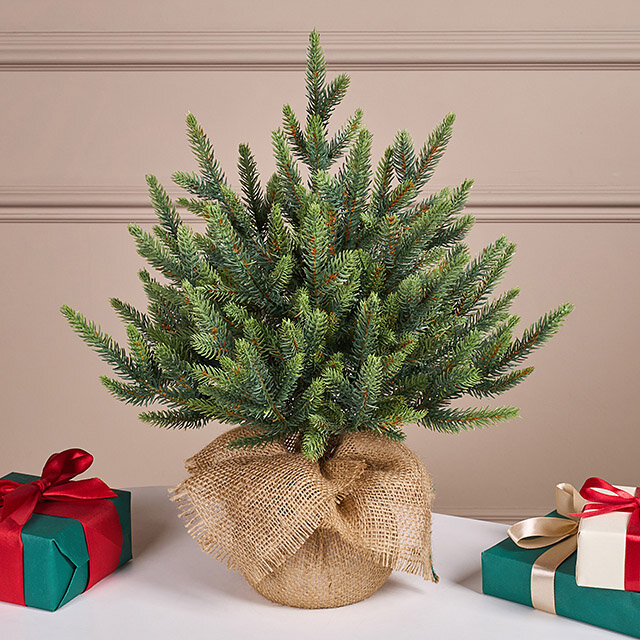 Елка настольная в мешочке Королевская 45 см, литая 100%, Triumph Tree, 72265