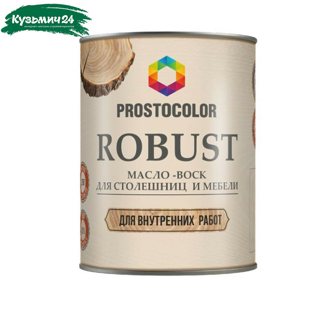 Масло Простоколор для столешниц и мебели Prostocolor Robust, бесцветное, 0.4 л , 1 шт.