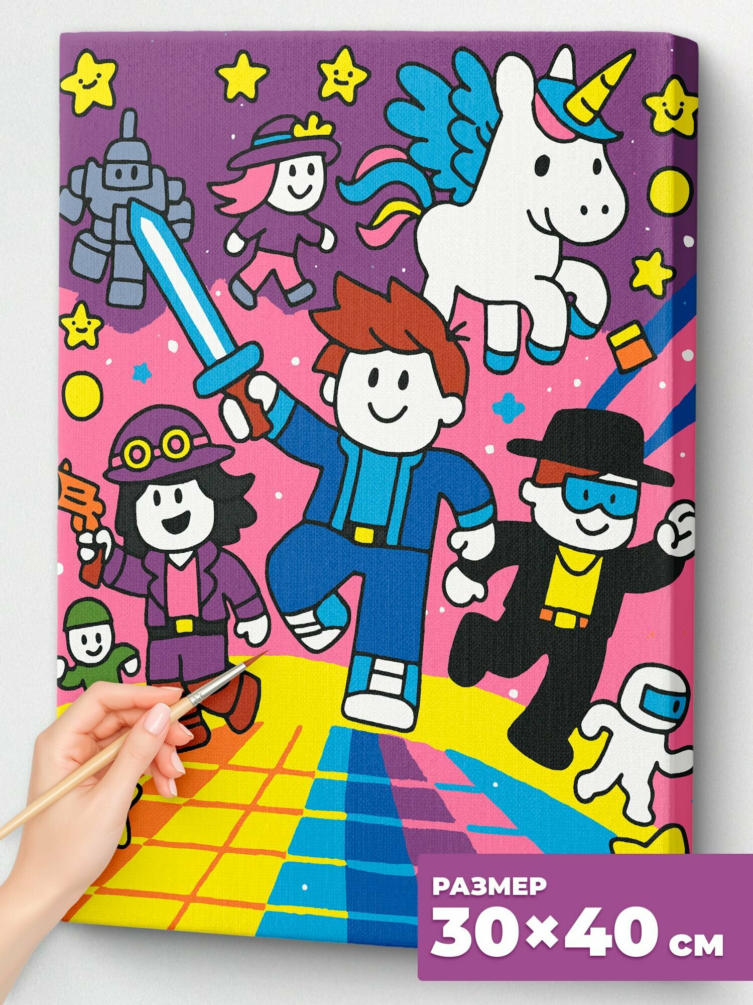 Картина по номерам игра Роблокс