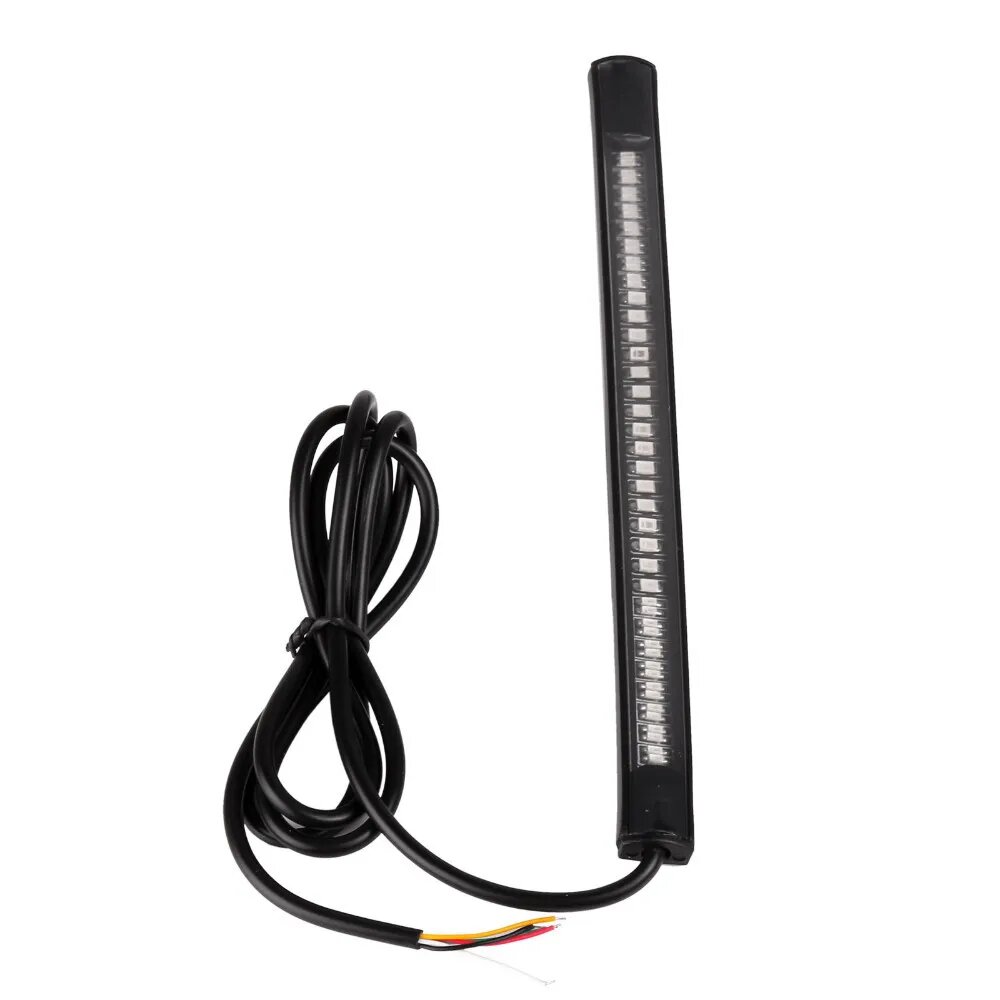 Гибкая светодиодная лента для мотоцикла, задний стоп-сигнал, указатель поворота, рукав, задний фонарь для номерного знака мотоцикла