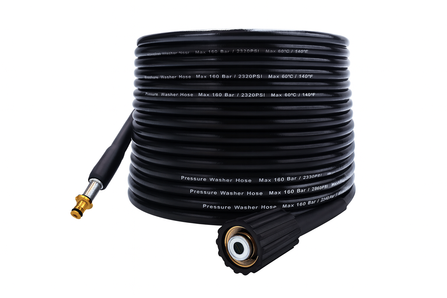 Шланг для мойки высокого давления на Керхер, быт ПВХ (соединение гайка-штуцер старого образца) 10м