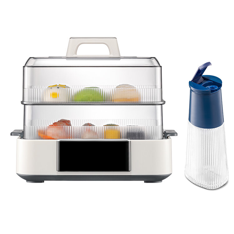 Электрическая пароварка Morphy Richards белая, с масляным контейнером