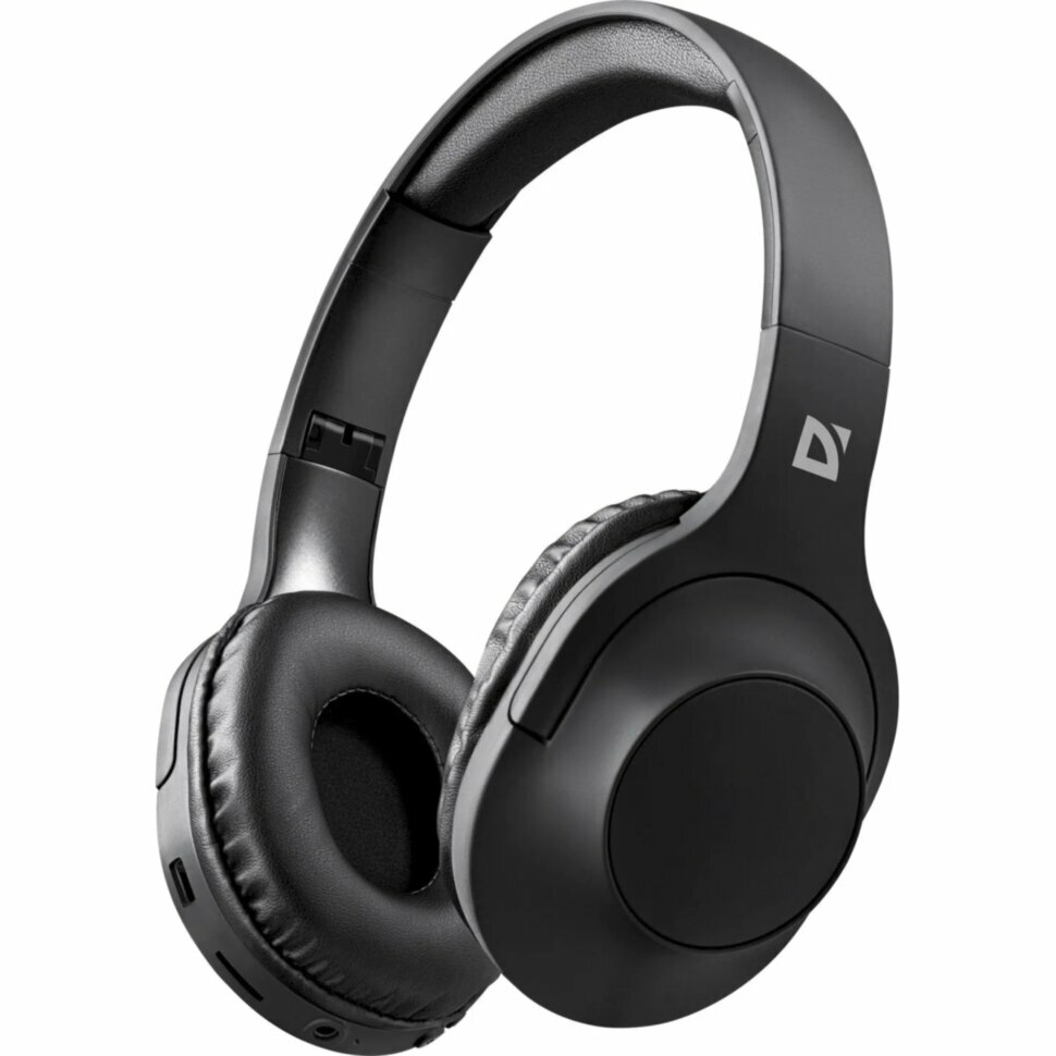 Наушники Defender FreeMotion B445 черный, микрофон, Bluetooth, 2357312