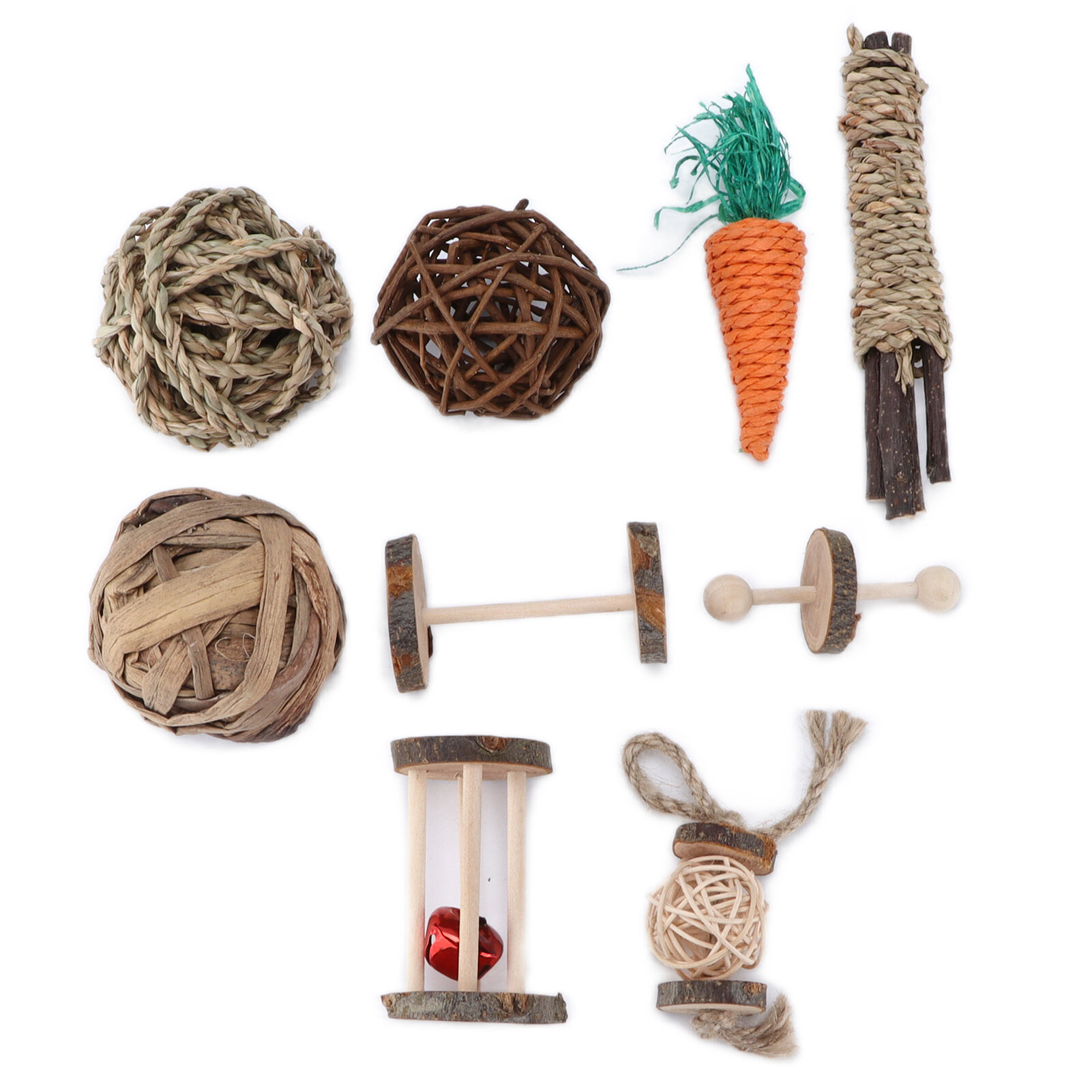 Безопасная и прочная жевательная игрушка для хомяков и кроликов, нетоксичный набор для игр с молярами для мелких домашних животных