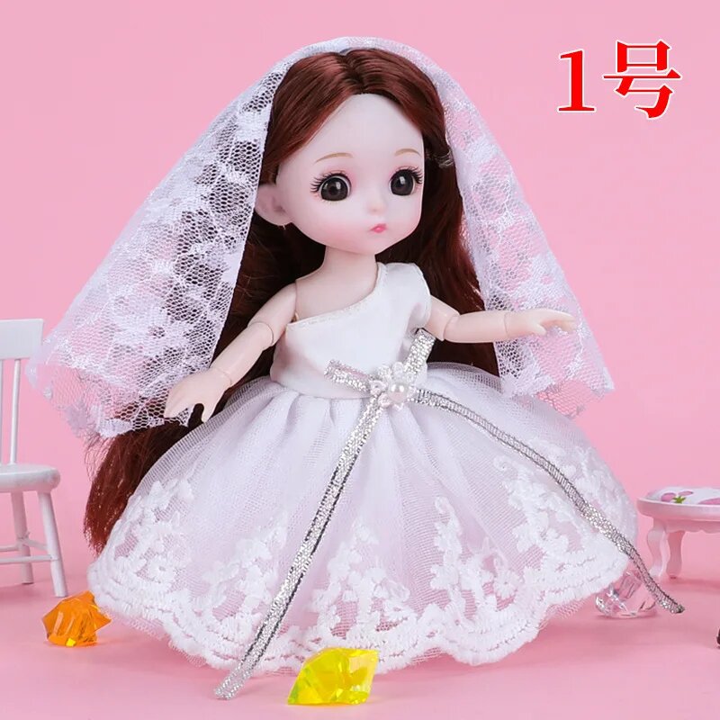 Кукла невеста 16 см, Цвет: B