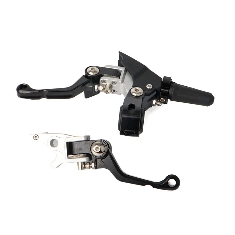 Мото тормозная ручка сцепления складная CQR Black Set