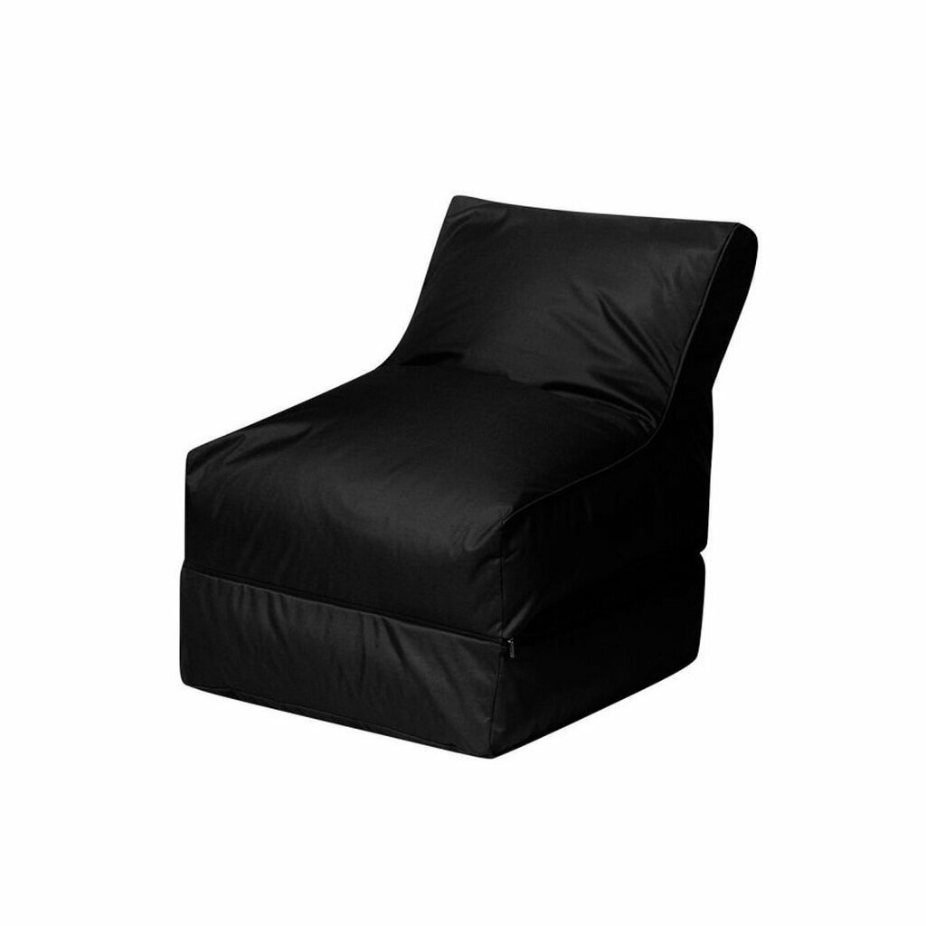 Кресло бескаркасное раскладное Лежак 65x80х60, черный оксфорд