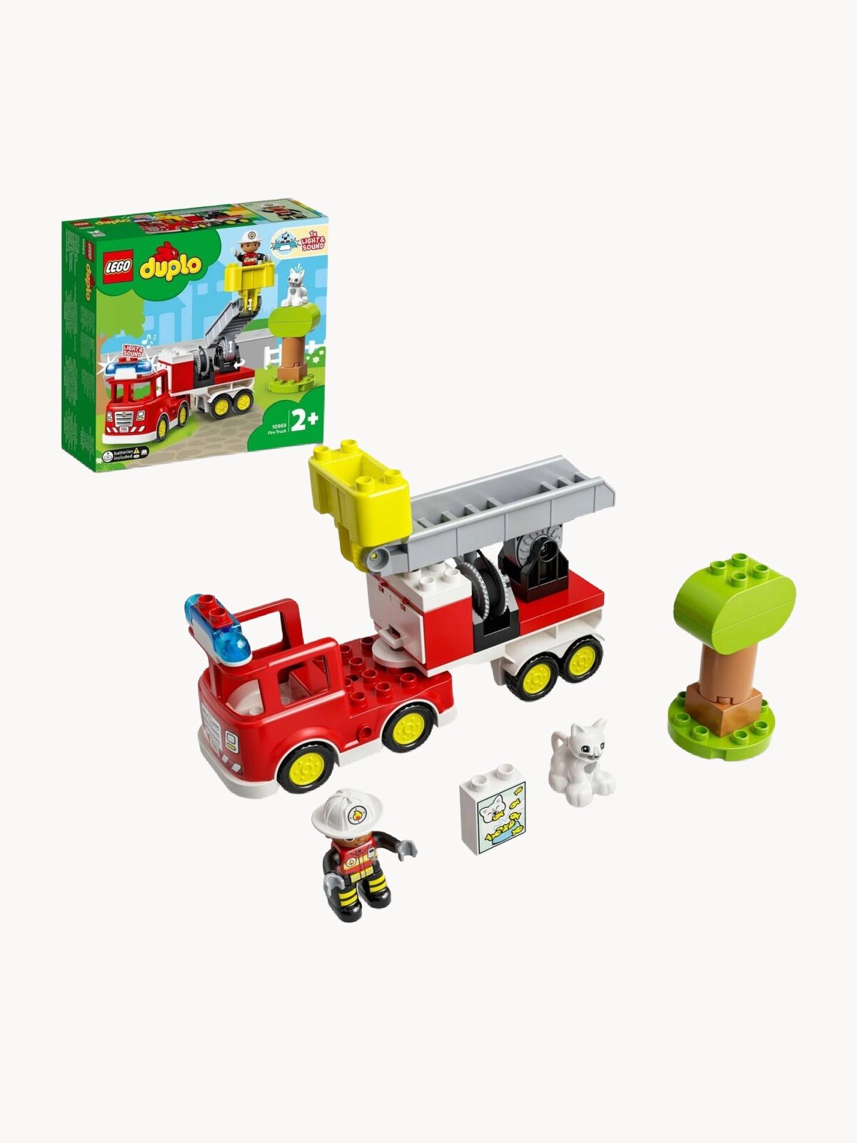 Конструктор LEGO DUPLO® 10969 Пожарная машина с мигалкой, 21 дет.