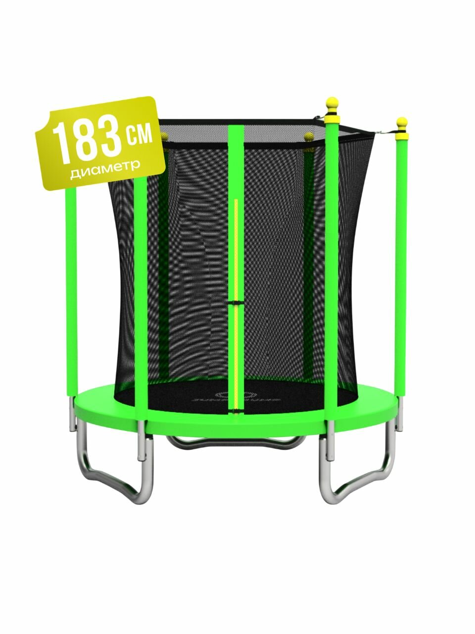 Батут детский каркасный JUMPY JUMP 7SRJ64JX28 с защитной сеткой, диаметр 183 см