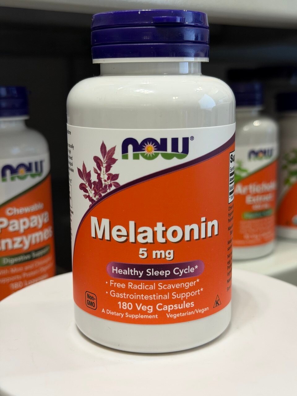 Now Melatonin 5 mg, 180 капсул