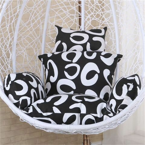 Подвесная корзина с подушкой, съемная и моющаяся, подушка для балконного ротангового кресла, утолщенная подушка для качалки в виде птичьего гнезда, подвесное кресло