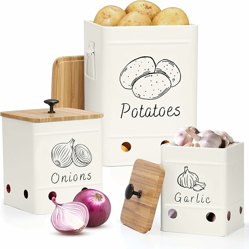 Контейнер для хранения овощей на кухне