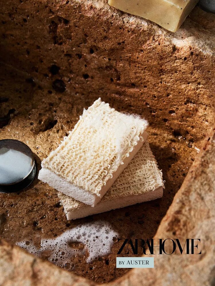 ZARA HOME Губка, Целлюлоза, Сизаль