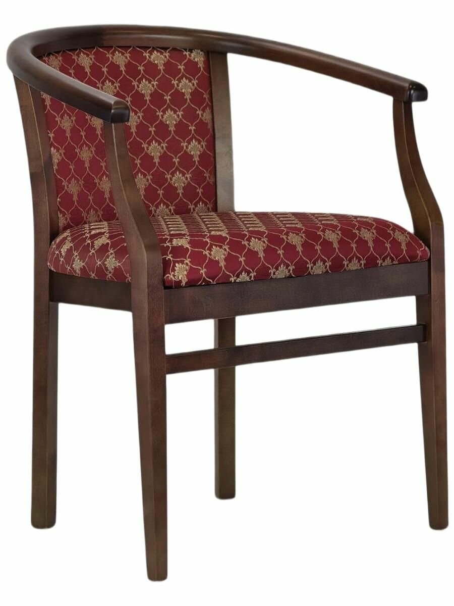 Стул для кухни и гостиной деревянный с подлокотниками ONDINE.