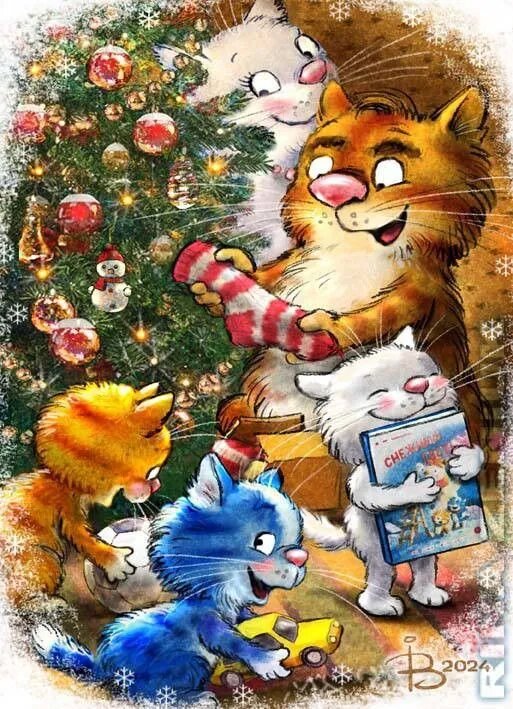 Алмазная Мозаика "Синие Коты" 40x50 См, Безрамная, Идеальна Для Дома, Украшения, Подарков.