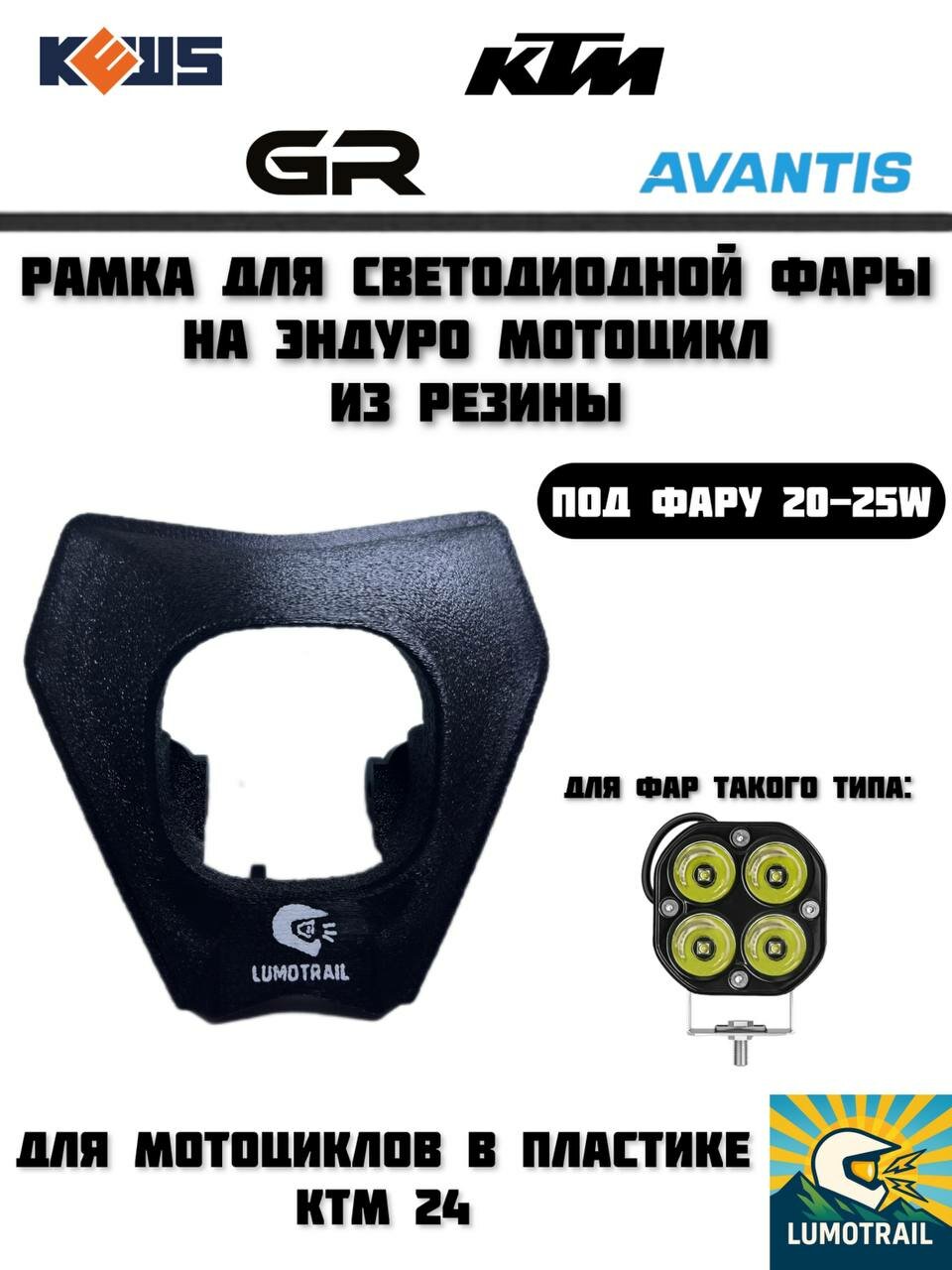 Рамка для фары Эндуро Мотоцикла KTM 24, KTM TBI