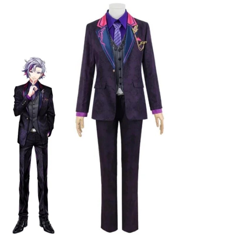 NIJISANJI Fuwa Minato Косплей костюм S, man suit
