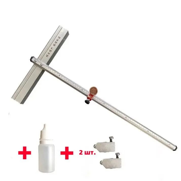 Стеклорез Т-образный толкающий нож Высокоточная ручная портативная плитка