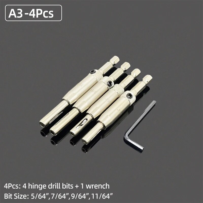 ManPingLu Зенкеры самоцентрирующие 2, 2,8, 3,6 мм A3-4Pcs