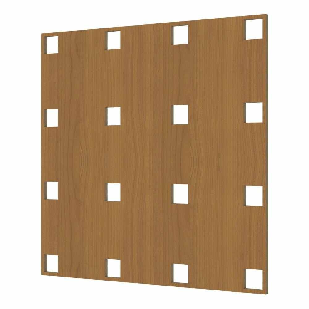 Перфорированная Панель Cosca Квадро 11-45 ХДФ Ольха В1030хШ695 мм / Коска.