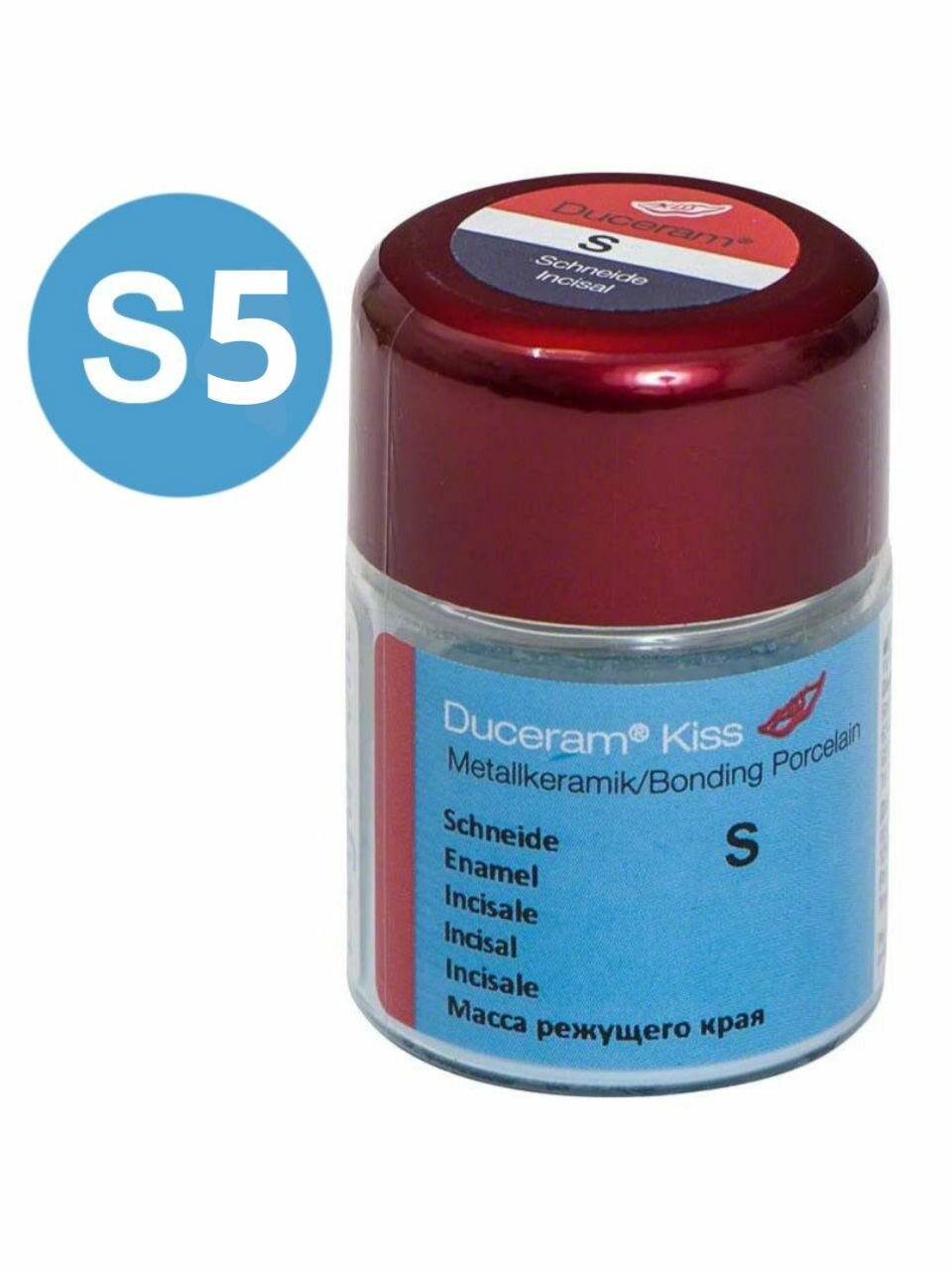 Масса керамическая для металлокерамики Дуцерам Кисс (Duceram Kiss) Эмаль S5 (20 гр)